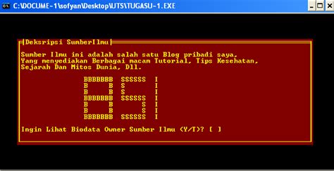 Tugas Pra UTS Algoritma Pemograman Sumber Ilmu