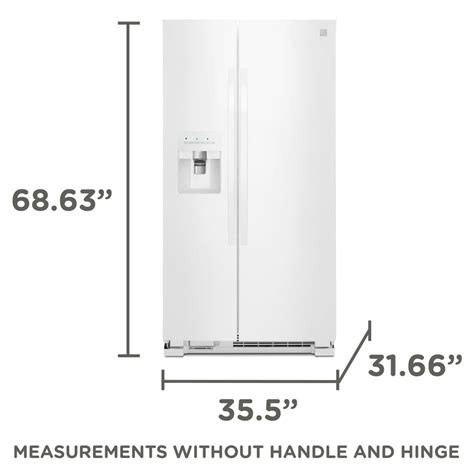 Kenmore 50042 25 Cu Ft Side By Side Refrigerator With Ice And Water