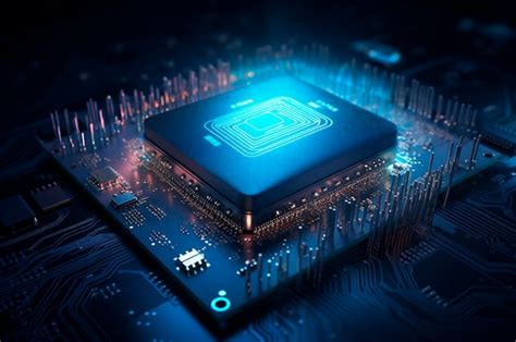 Premium Photo Cpu Advanced Central Processing Unit Concept Network Security Motherboard Chip