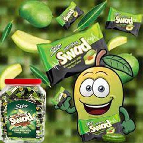 Swad Kacha Aam Chat Patta Candy 100pcs Bulk Box Daraz Pk