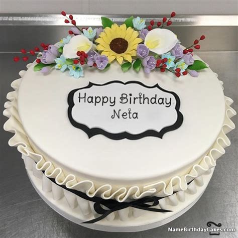 Happy Birthday Neta Cakes Cards Wishes