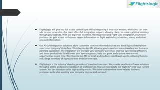 Air Api Integration Flight Booking Api Ppt