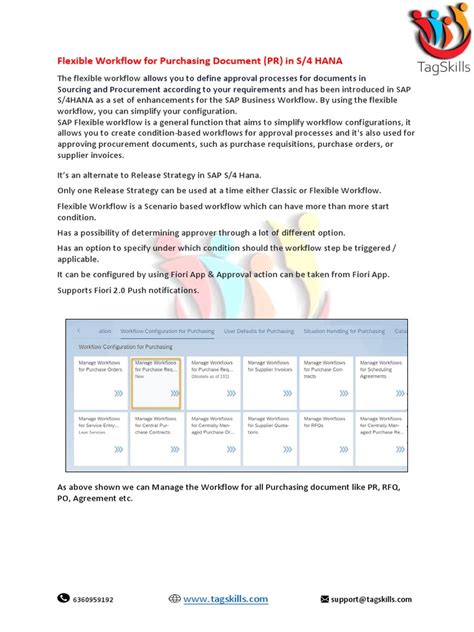 Flexible Workflow For Pr In S 4 Hana Pdf Workflow Computer