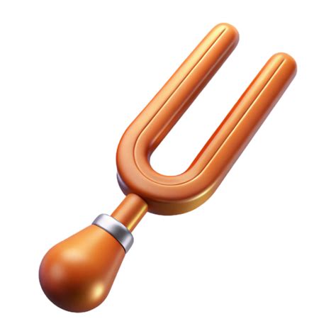 beautiful modern Tuning Fork Vibrating Motion Isolated Element 57879480 PNG