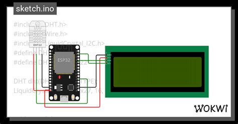 Dht Lcd Wokwi Esp32 Stm32 Arduino Simulator