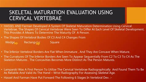 Skeletal Maturity Indicators Pptx