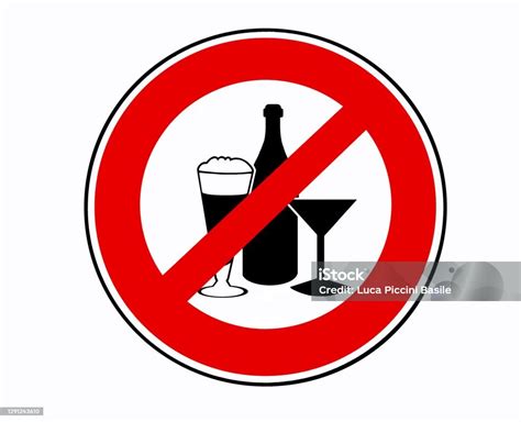 이 지역에는 알코올 음료가 없으며 금지 표지판이 없습니다 무알코올에 대한 스톡 벡터 아트 및 기타 이미지 무알코올 음료 반입금지 표시 표지판 Istock
