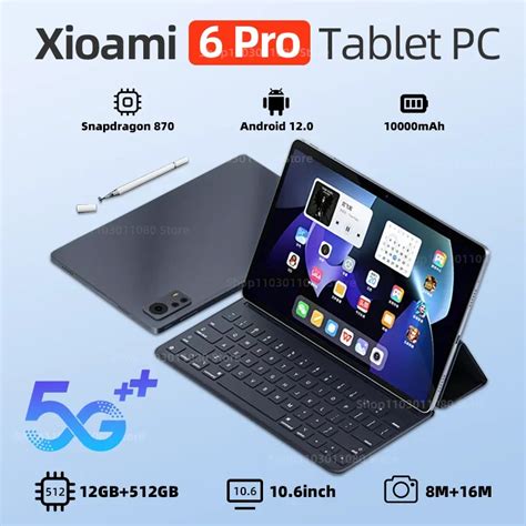홍미패드 2023 글로벌 버전 패드 6 프로 안드로이드 12 스냅드래곤 870 11인치 Ips 디스플레이 12gb Ram 512gb 저장공간 5g 태블릿 Pc