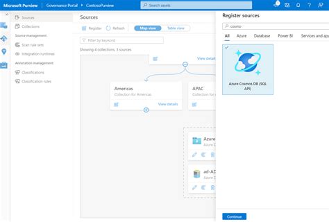 在 microsoft purview 中連線到適用於 sql api 的 azure cosmos db microsoft learn