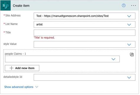 Power Automate Sharepoint Create Item Action Manuel T Gomes