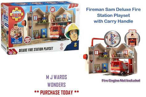 Fireman Sam Deluxe Fire Station Playset With Carry Ubuy India