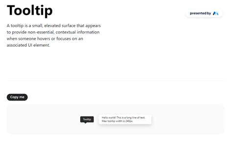 Microsoft Fluent Tooltip Webflow