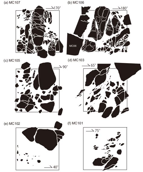 Sketches Of Block In Matrix Structures At Outcrops Shown In Figure 3