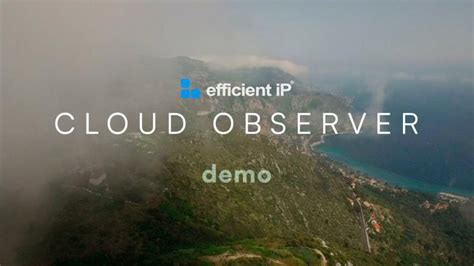 Martin Mcelhone On Linkedin Efficientip Cloud Observer Demo Video