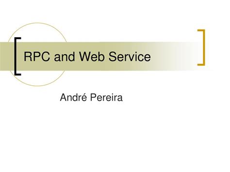 PPT RPC And Web Service PowerPoint Presentation Free Download ID
