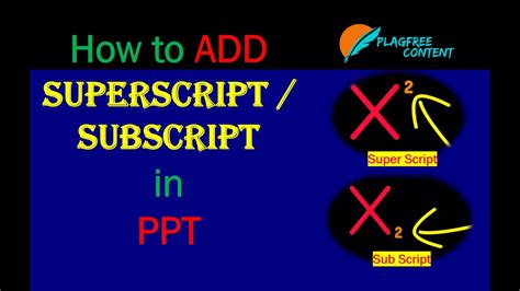 How To Superscript Subscript Text In Powerpoint Presentation