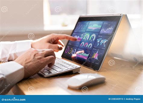 KPI Dashboard Data Analytics Stock Image Image Of Human Information 228343915