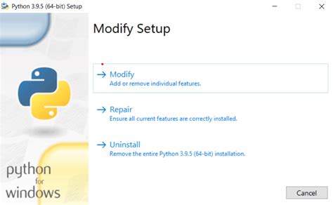 Python How To Get Rid Of Repetitive Modify Setup Pop Ups When Using