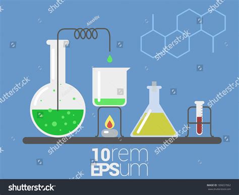 Set Laboratory Formula Vector Illustration Stock Vector Royalty Free 189657062 Shutterstock