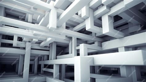 Premium Ai Image Abstract 3d Rendering Of Chaotic Architecture Futuristic Background For