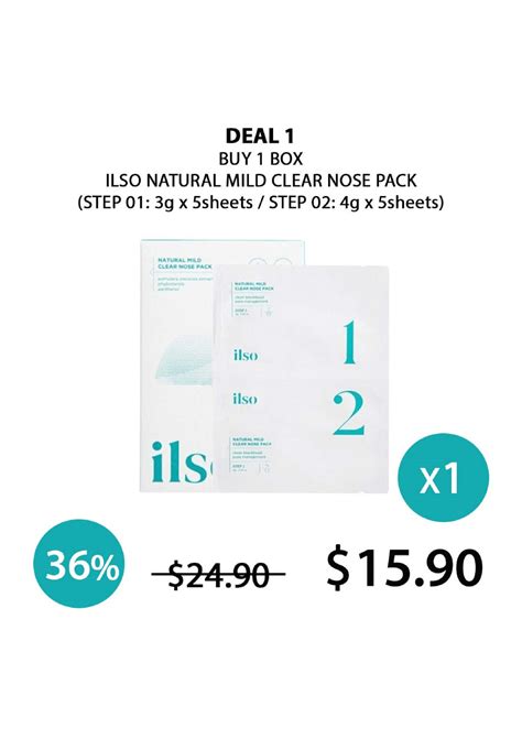 Ilso Natural Mild Clear Nose Pack 1 Box 5 Pieces Cocomo