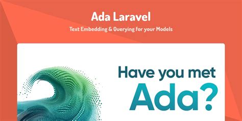 Ada Laravel Text Embedding And Querying For Your Models Made With Laravel