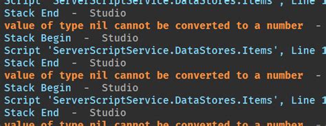 Datastore Saving Certain Values As Nil Scripting Support