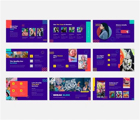 Premast Bright Modern Color Powerpoint Presentation Template