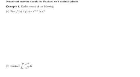 Solved Numerical Answers Should Be Rounded To Decimal Chegg