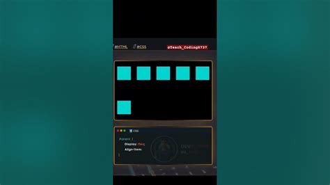 Align Items In Css Flexbox Css Learning Csslayout Htmlcss Teachcoding8737 Youtube