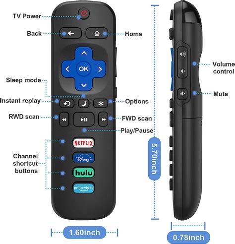 Buy Loutoc Replacement Rc280 Rc282 Compatible With Tcl Roku Tv Remote Universal Tv Remote For