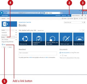 Changing And Creating Navigation Links Creating A SharePoint Site InformIT
