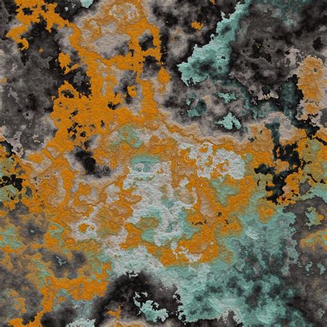 Lichen Old Rock Repeating Pattern Stock Illustration Illustration Of