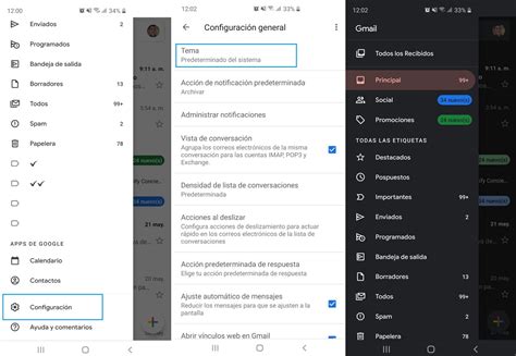 Los pasos para activar el modo oscuro de Gmail en móviles Android iOS y en la versión web