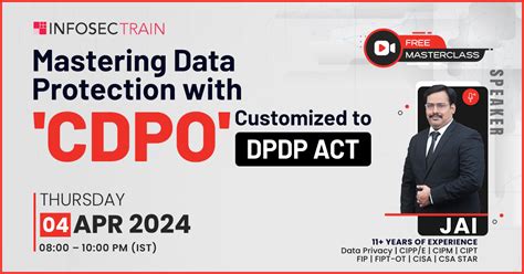 Mastering Data Protection With CDPO Customized To DPDP Act