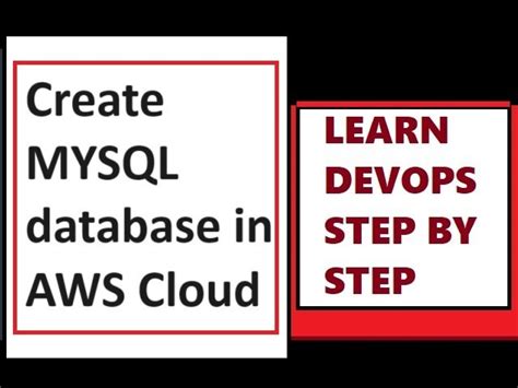 Creating A Mysql Database Hosted In Aws Cloud Crtr4u