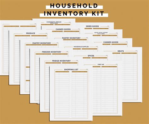 Household Inventory Kit Prepper Pantry Prepper Food Pantry Shopping
