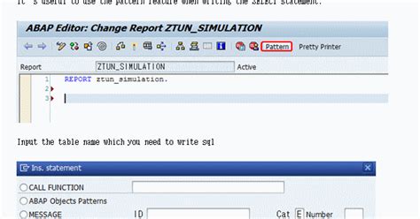 Abap Tip Note Abap Tip How To Complete Select Statement With Pattern