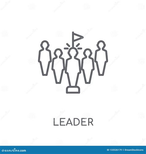 Leader Linear Icon Modern Outline Leader Logo Concept On White Stock Vector Illustration Of