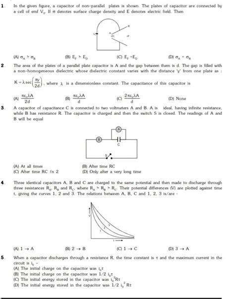 A Capacitor Of Capacitance C Is Connected To Two Voltmeters A And B A Is