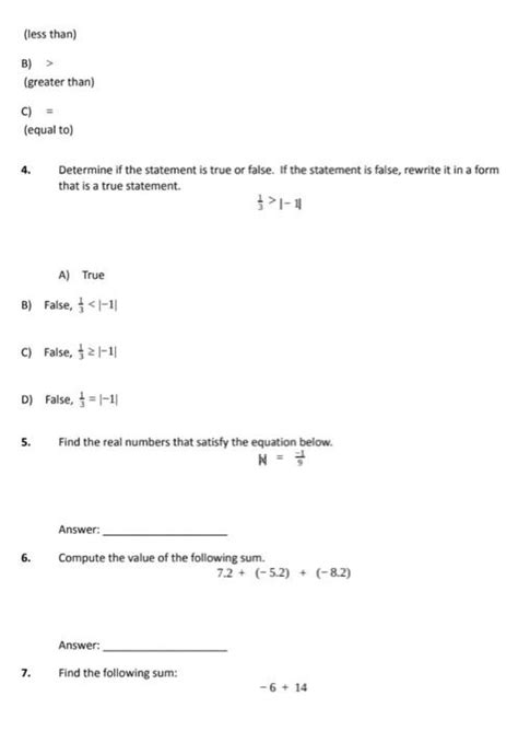 Solved Less Than B Greater Than C Equal To 4