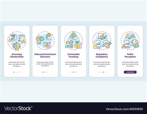 Walkthrough Climate Metrics With Thin Linear Icons