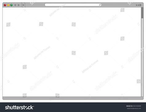 Blank Computer Interface Internet Web Browser Stock Vector Royalty Free 593183909 Shutterstock