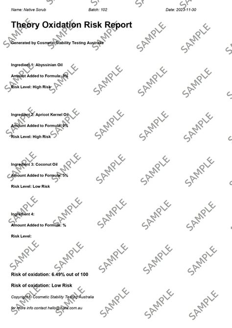 Comprehensive Cosmetic Testing Cosmetic Stability Testing Australia