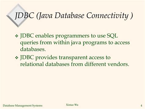 Ppt Mastering Jdbc And Servlets With Xintao Wu Oracle Programming