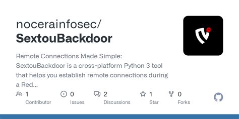 GitHub Nocerainfosec SextouBackdoor Remote Connections Made Simple SextouBackdoor Is A Cross