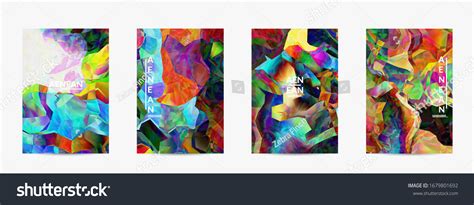 Multicolored Wavy Pattern Overlapping Gradient Filtered Stock Vector Royalty Free 1679801692