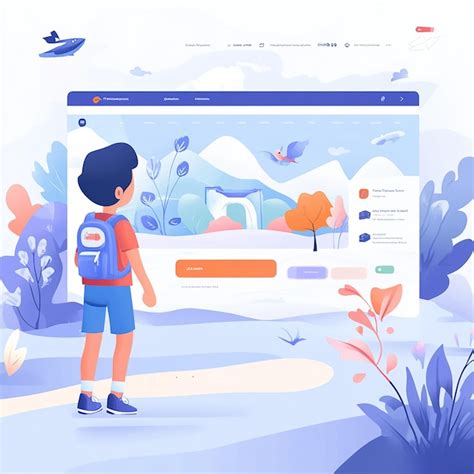 Create Clean And Sleek Ui Design Landing Page Premium Ai Generated Image