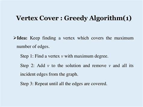 Vertex Cover Problem