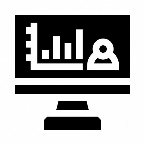 Statistics Computer Data Analysis Visualization Analytics Machine Icon Download On